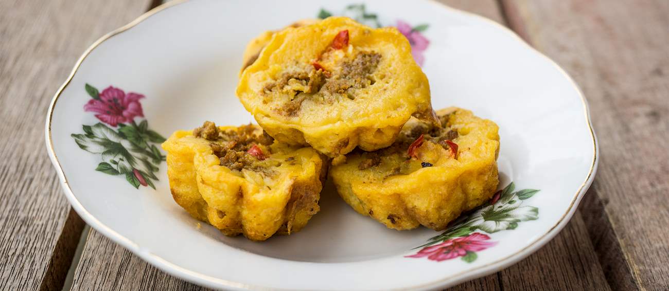 Kuih Cara Berlauk | Traditional Snack From Malaysia, Southeast Asia