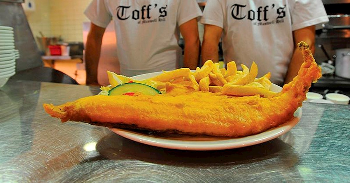 Fish And Chips In Toff's of Muswell Hill | TasteAtlas | Recommended ...