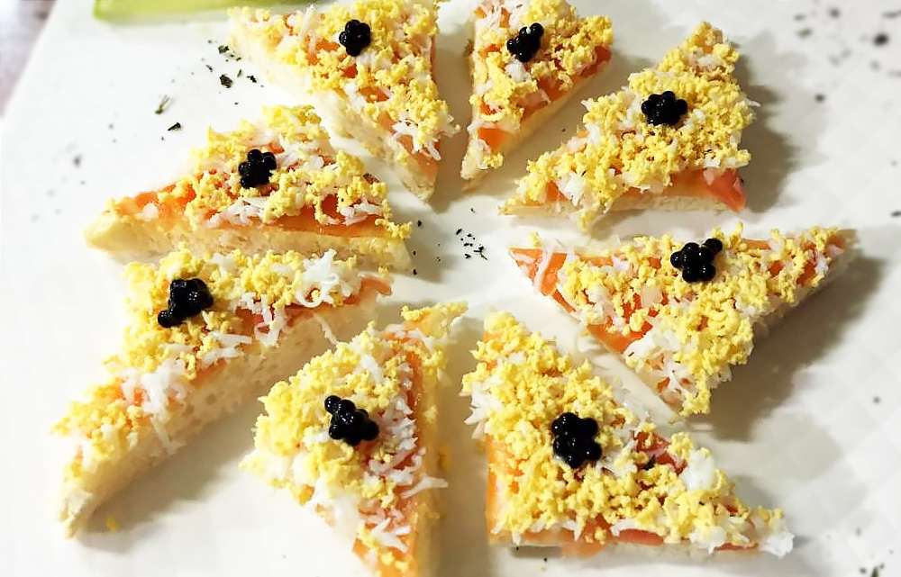 Caviar Canapés | Traditional Appetizer From France