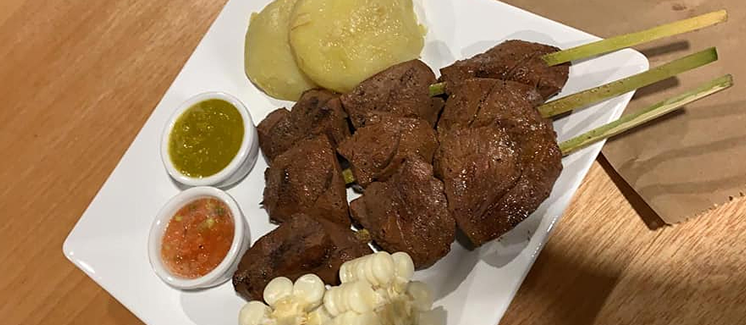 Anticucho de Corazon In Anticuchos de la Tia Grimanesa | TasteAtlas | Recommended authentic ...