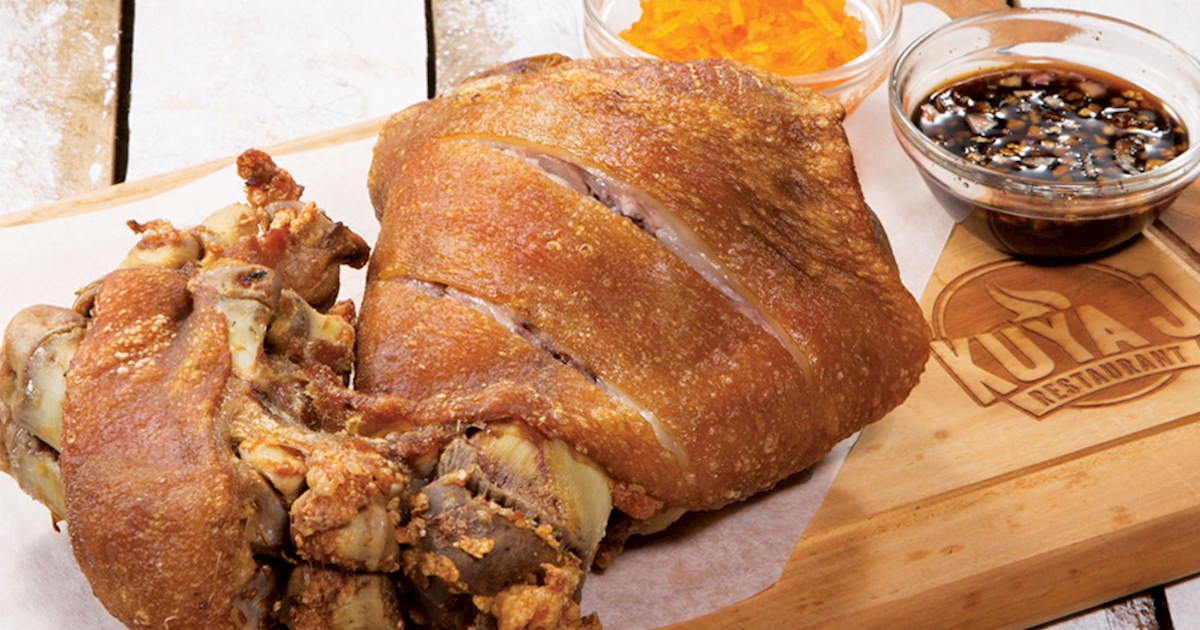 Crispy Pata In Kuya J Restaurant | TasteAtlas | Recommended authentic ...