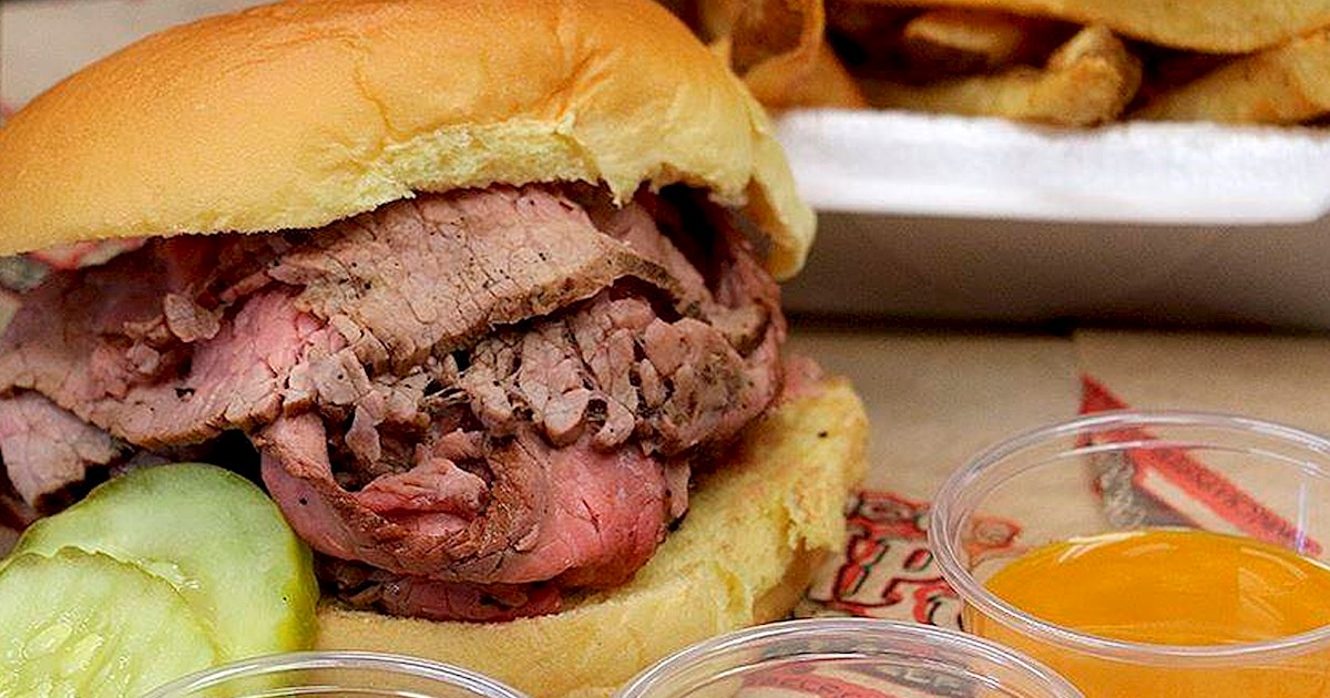 Pit Beef Sandwich In Chaps Pit Beef | TasteAtlas | Recommended ...