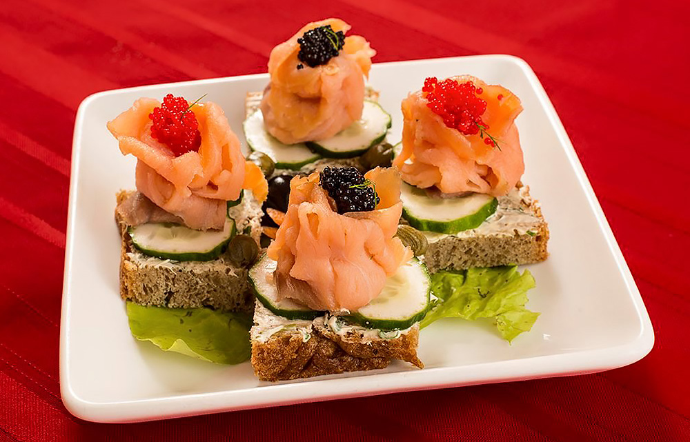 Caviar Canapés | Traditional Appetizer From France