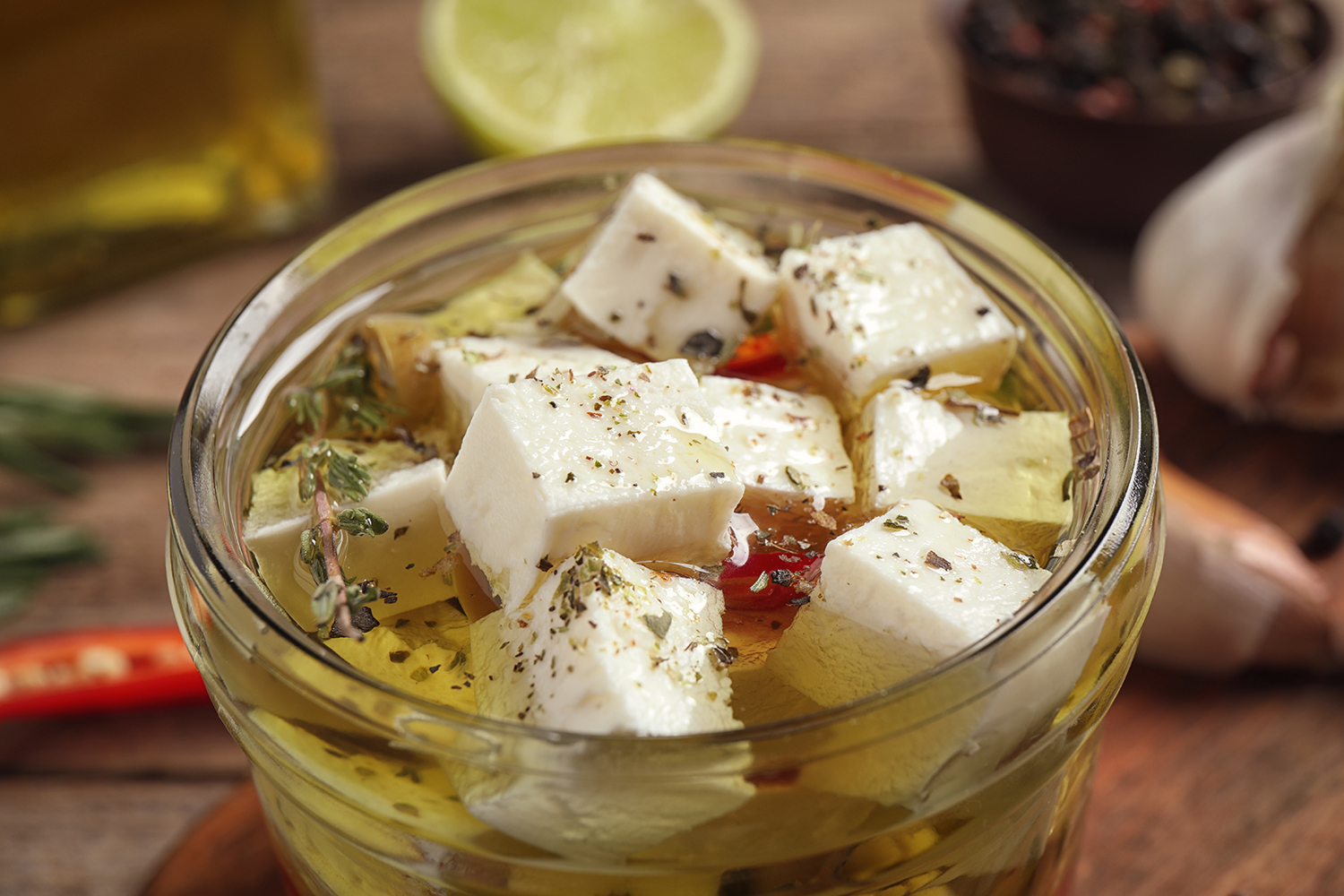 Marinated Feta | Local Condiment From Greece