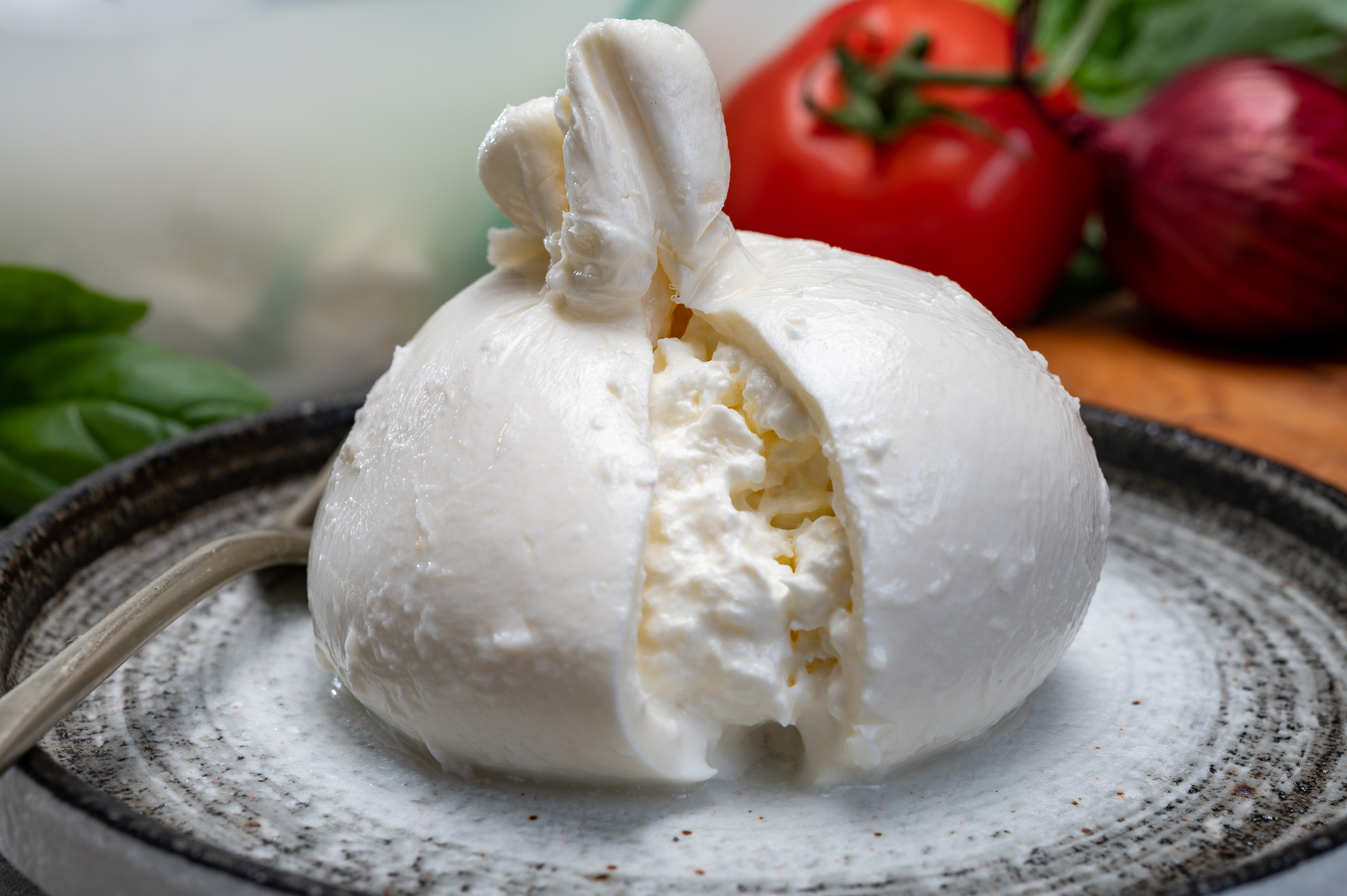 Burrata Local Cheese From Apulia Italy Burrata Local Cheese From Apulia Italy