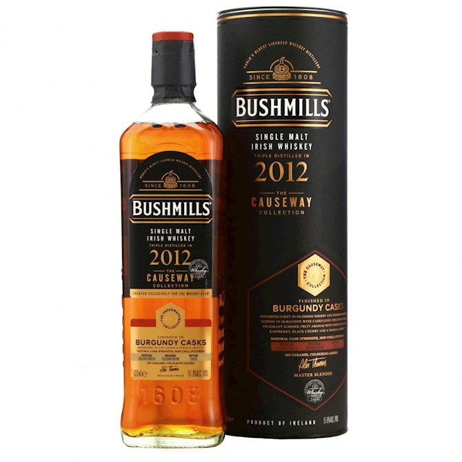 Proximo Spirits Bushmills 2012 Burgundy Cask Single Malt Irish Whiskey ...