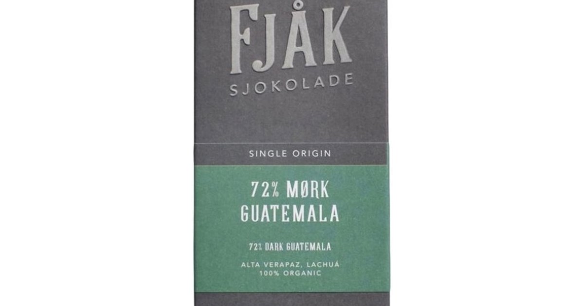 Fjåk Chocolate 72% Dark Guatemala, Lachua - Best Gourmet Products ...