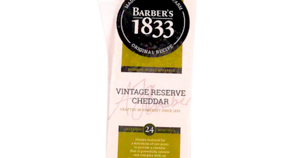Barber's Cheddar Cheese 1833 Vintage Reserve Cheddar - Best Gourmet ...