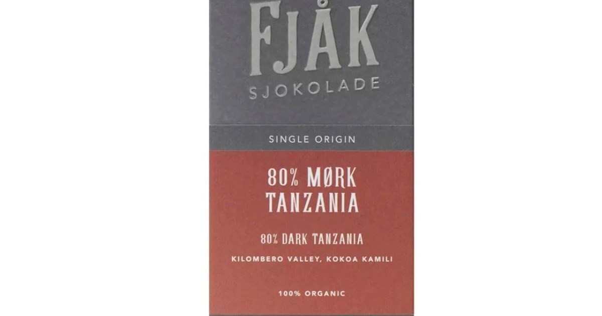 Fjåk Chocolate 80% Dark Tanzania - Best Gourmet Products | TasteAtlas
