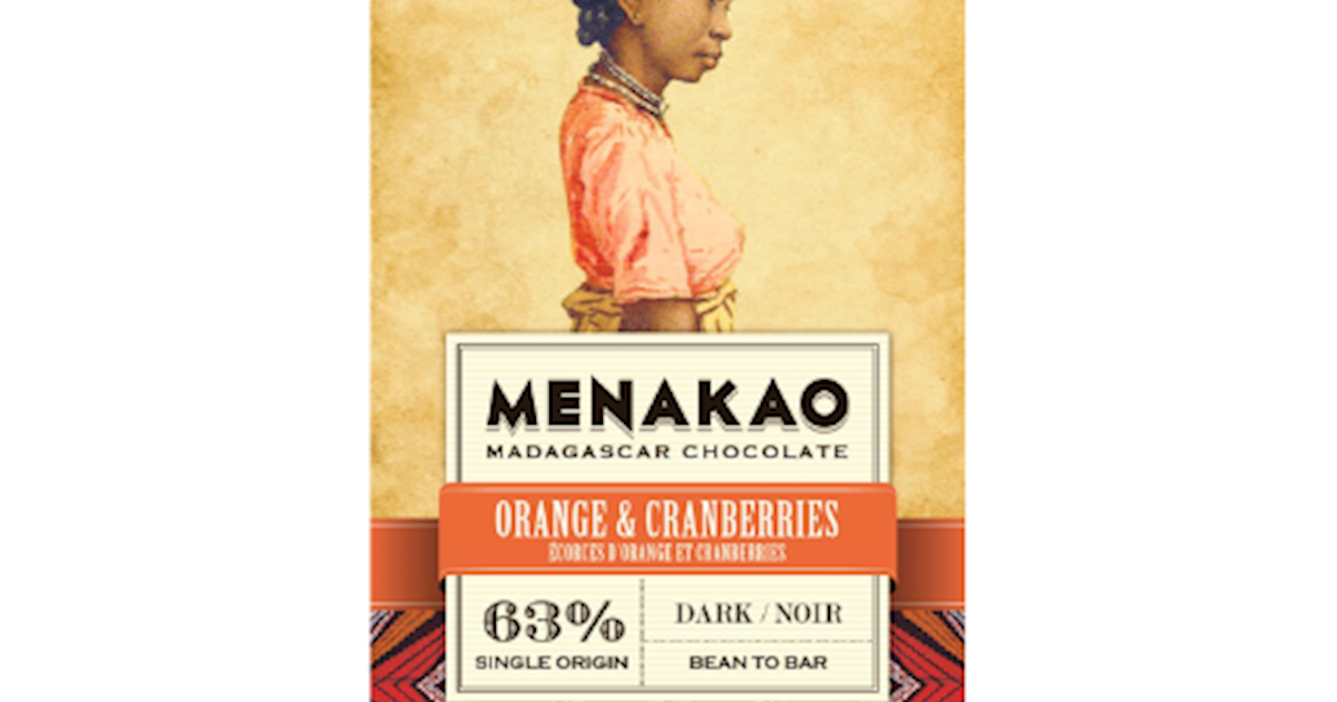 Menakao Dark chocolate 63% Orange peel and Cranberries - Best Gourmet ...