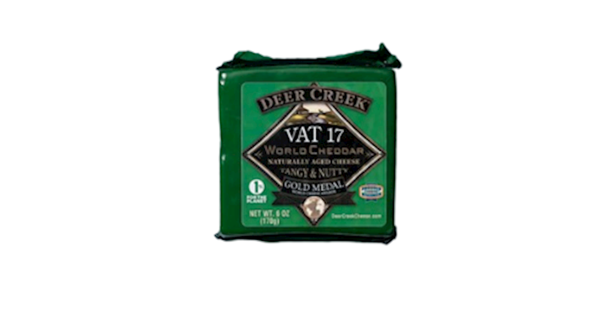 Deer Creek Cheese Vat 17 World Cheddar Cheese - Best Gourmet Products ...
