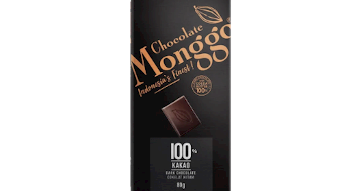 Chocolate Monggo Dark Chocolate 100% of Cocoa - Best Gourmet Products ...