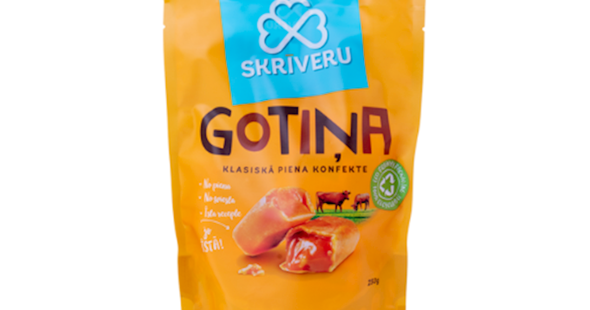 Skrīveru Saldumi Piena Konfekte Skrīveru Gotiņa Klasiskā - Best Gourmet ...