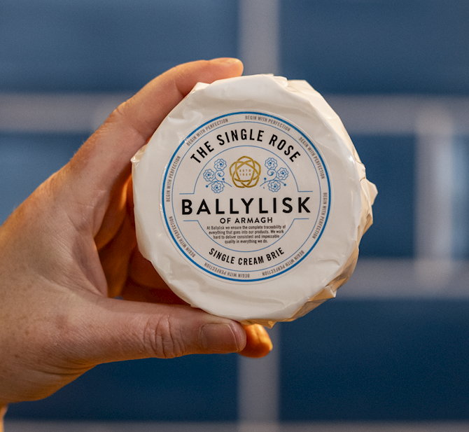 Ballylisk Dairies The Single Rose, Ballylisk of Armagh Farmhouse Brie ...