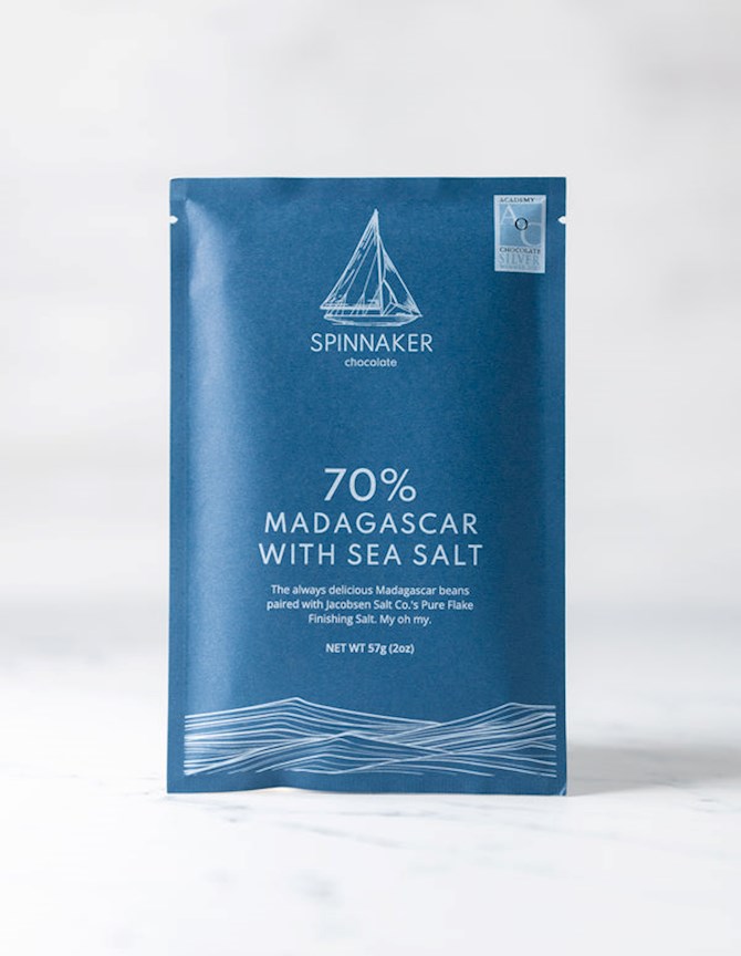 Spinnaker Chocolate 70% Madagascar with Sea Salt - Best Gourmet Products | TasteAtlas