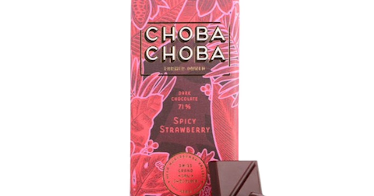 Choba Choba Dark Chocolate 64% with Spicy Strawberry - Best Gourmet ...