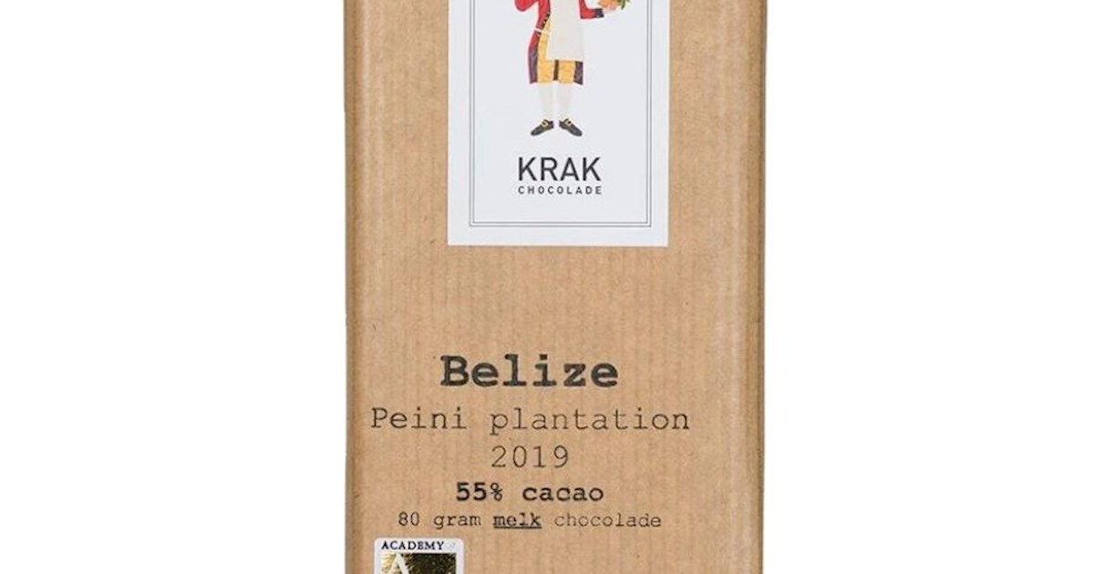 Krak Chocolade Belize Peini Plantations Dark Milk 55% - Best Gourmet Products | TasteAtlas