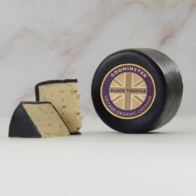 Godminster Black Truffle Vintage Organic Cheddar - Best Gourmet ... Godminster Black Truffle Vintage Organic Cheddar - Best Gourmet ...
