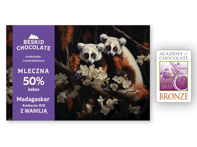 Beskid Chocolate Milk Chocolate 50% Madagascar with Vanilla Madagascar ...