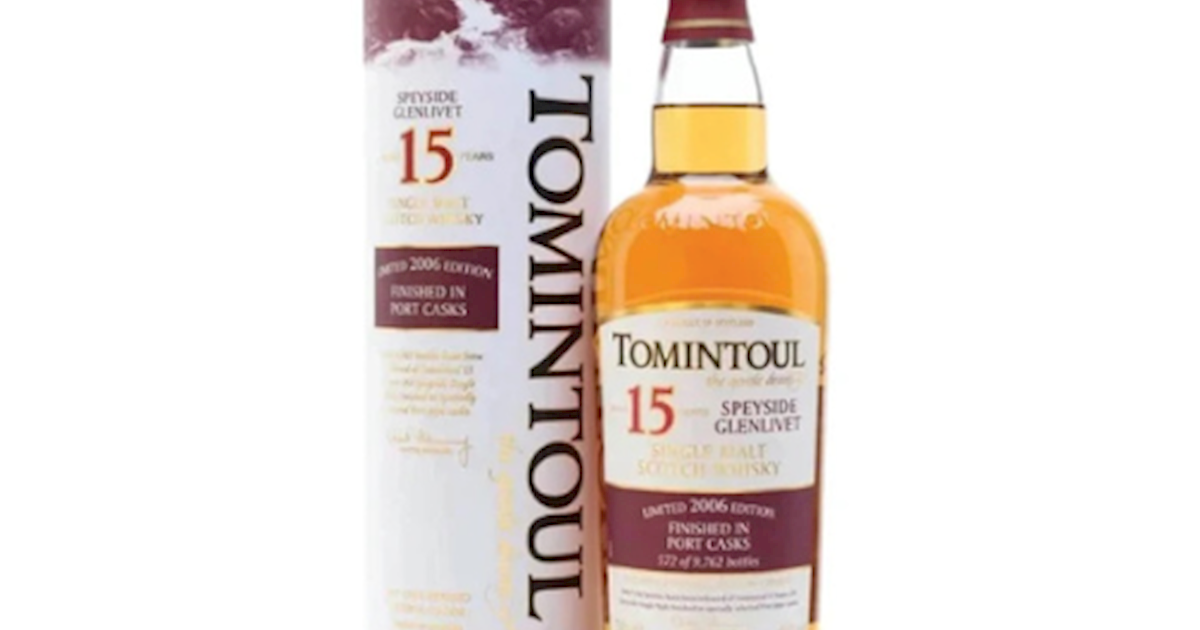 Tomintoul Tomintoul 15 Year Old Speyside Single Malt Scotch Whisky ...