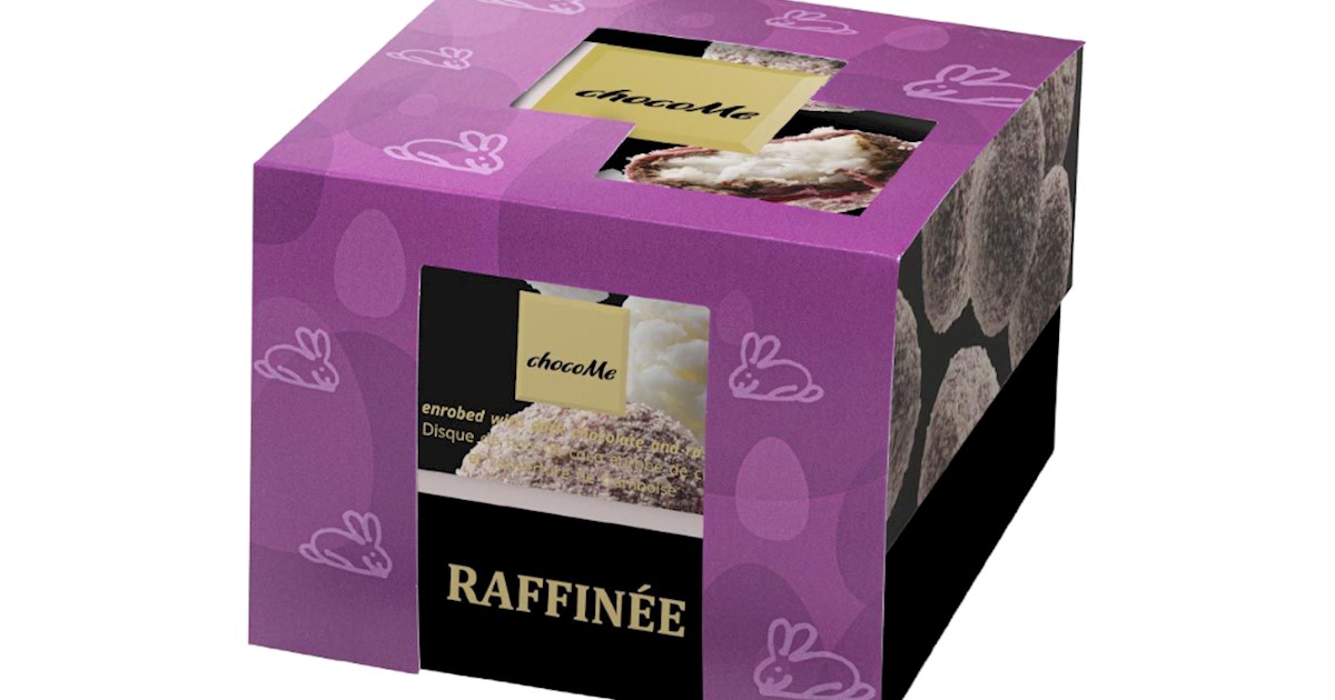 ChocoMe Raffinée - Coconut disc enrobed with dark chocolate and ...