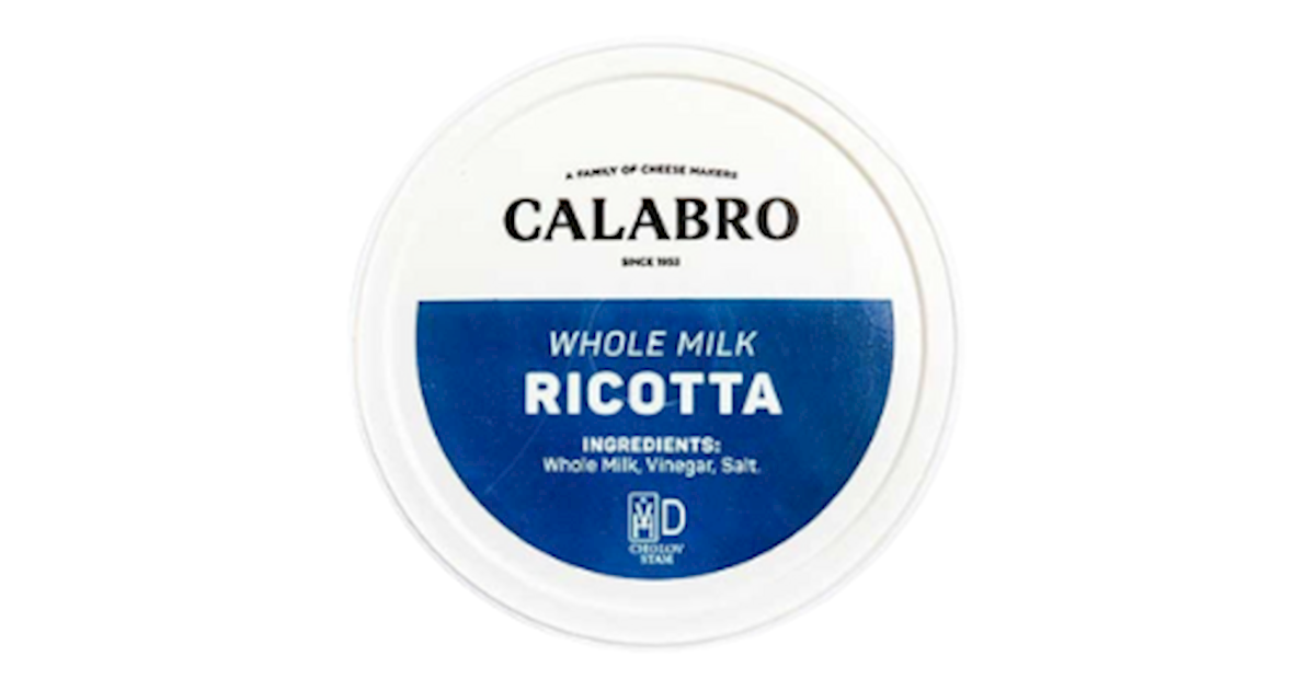 Calabro Cheese Whole Milk Ricotta - Best Gourmet Products | TasteAtlas