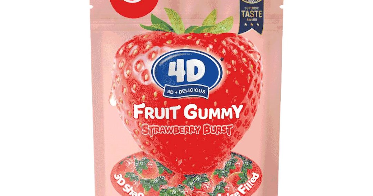 Amos Sweets 4D Fruit Gummy Strawberry Burst - Best Gourmet Products ...