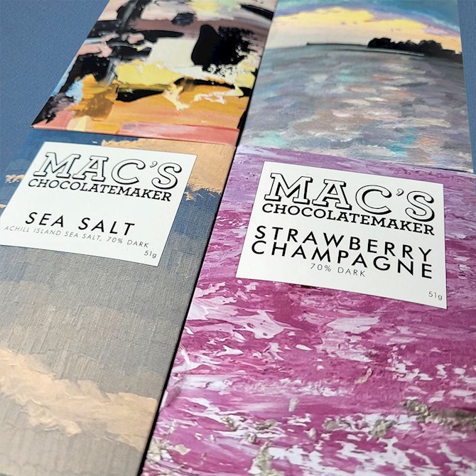 Mac's Chocolate 70% with Achill Island Sea Salt - Best Gourmet Products ...