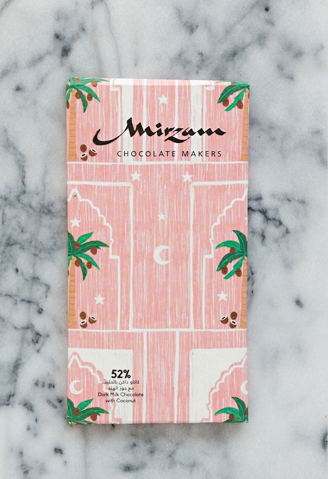 Mirzam Chocolate Makers 52% Dark Milk Chocolate with Coconut - Best ...