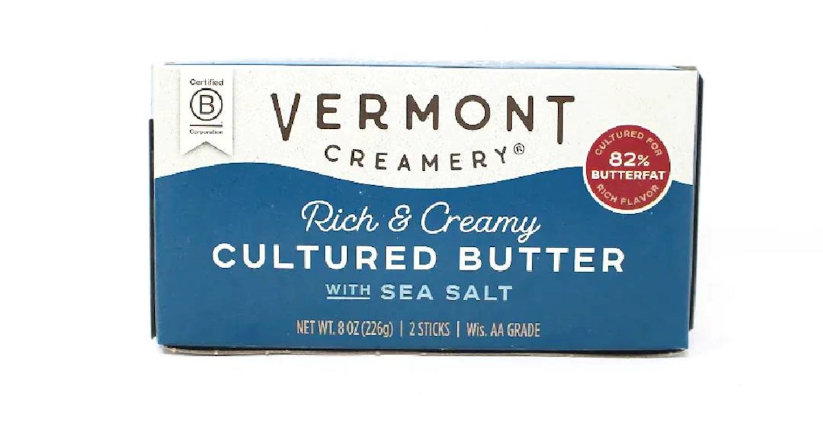 Vermont Creamery Cultured Butter with Sea Salt - Best Gourmet Products ...