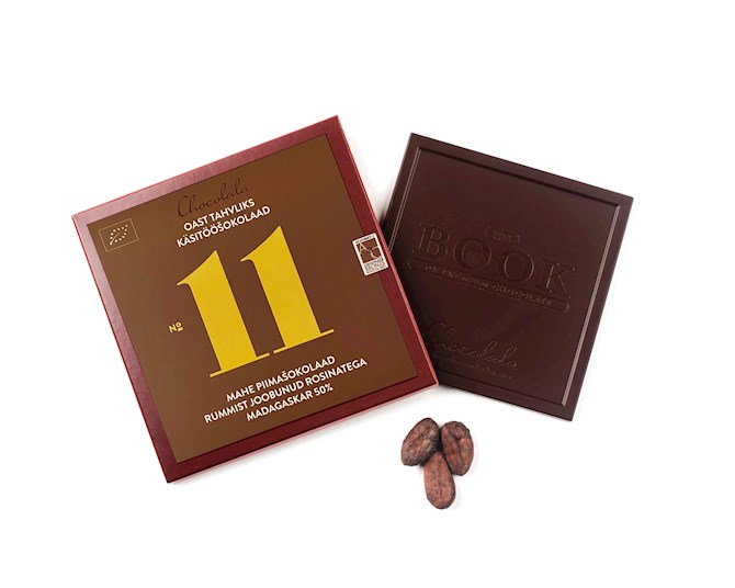 Chocokoo Organic Madagascar 50% Milk Chocolate with Rum Drunken Raisins ...