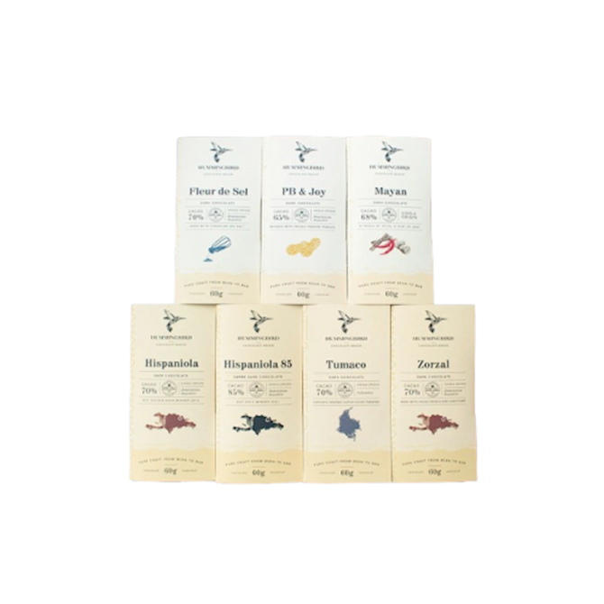 Hummingbird Chocolate Seven Bar Collection Gift Box - Best Gourmet ...