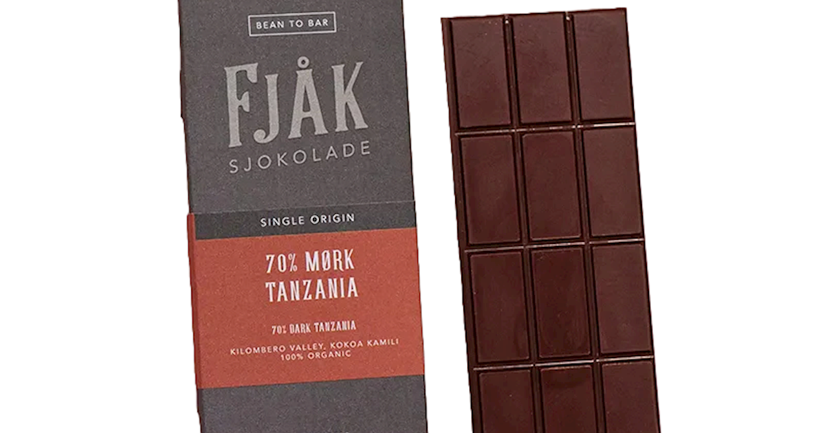 Fjåk Chocolate 70% Dark Tanzania - Best Gourmet Products | TasteAtlas