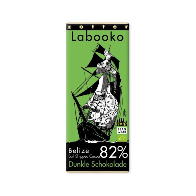 Zotter Labooko Dark Chocolate Belize 82% - Best Gourmet Products ...