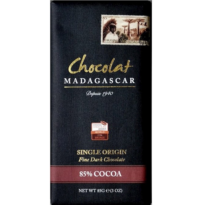 Chocolat Madagascar Fine Dark Chocolate Dark 85% Cocoa - Best Gourmet ...
