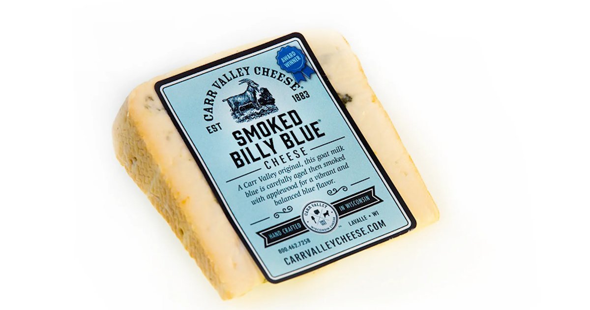 Carr Valley Cheese Smoked Billy Blue - Best Gourmet Products | TasteAtlas