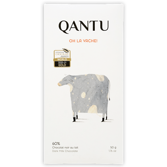 Qantu Chocolate Oh La Vache! Chocolat Au Lait 60% Cacao - Piura - Best ...