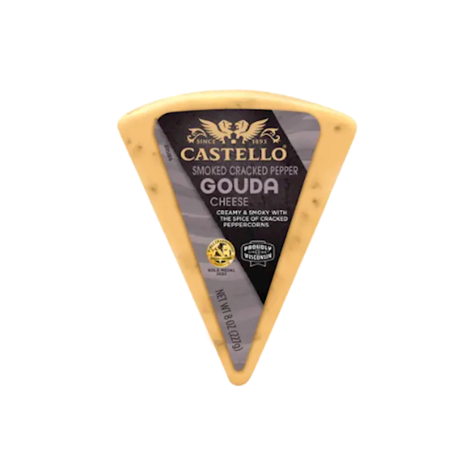 Arla Castello Smoked Cracked Pepper Gouda - Best Gourmet Products ...