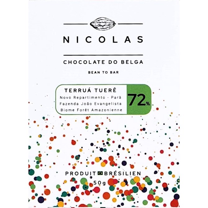 Nicolas Chocolate Do Belga 72% Terrua Tuerê Joao Evangelista - Best ...