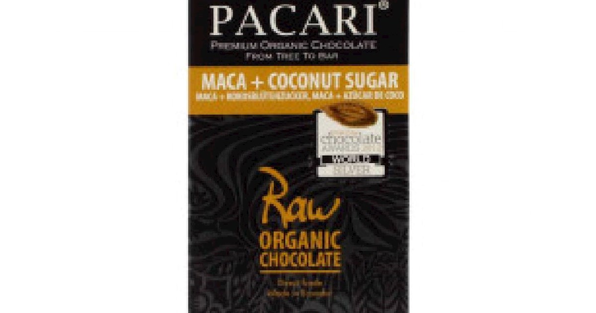 Paccari Raw 70% Chocolate Bar with Maca – Organic and Biodynamic - Best ...