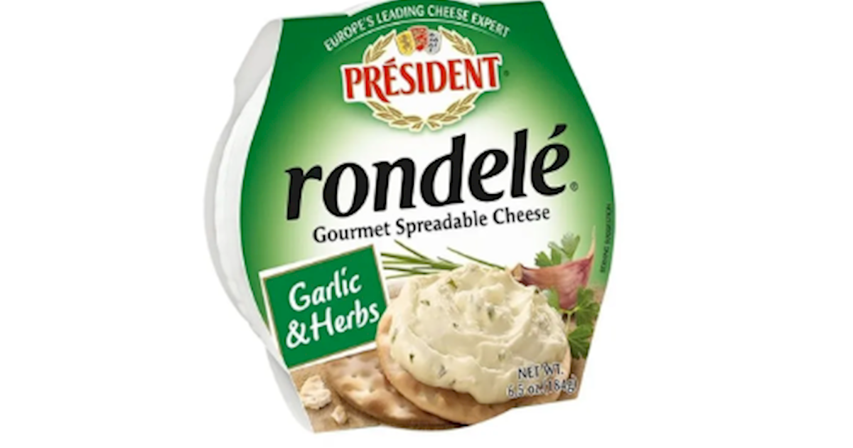 Président Rondelé Organic Garlic & Herbs Spreadable Cheese - Best ...