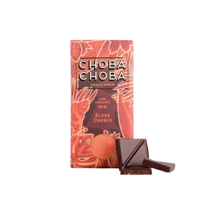 Choba Choba 58% Dark Chocolate with Blood Orange - Best Gourmet ...