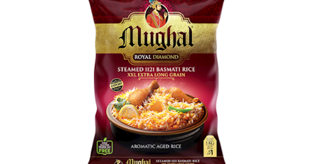 Mughal Rice Royal Diamond - 1121 Steamed Basmati Rice - Best Gourmet ...