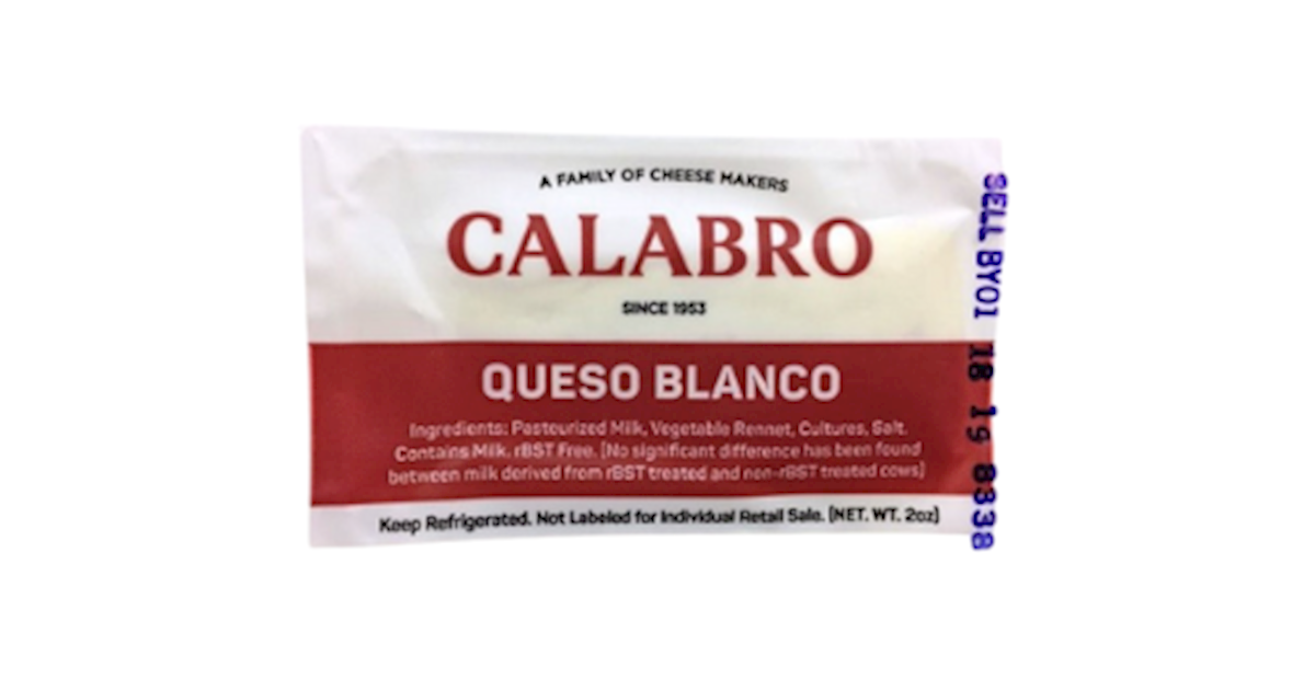 Calabro Cheese Queso Blanco - Best Gourmet Products | TasteAtlas