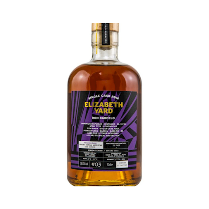 Holyrood Distillery Elizabeth Yard Ron Barcelo 11 YO Peated Refill ...