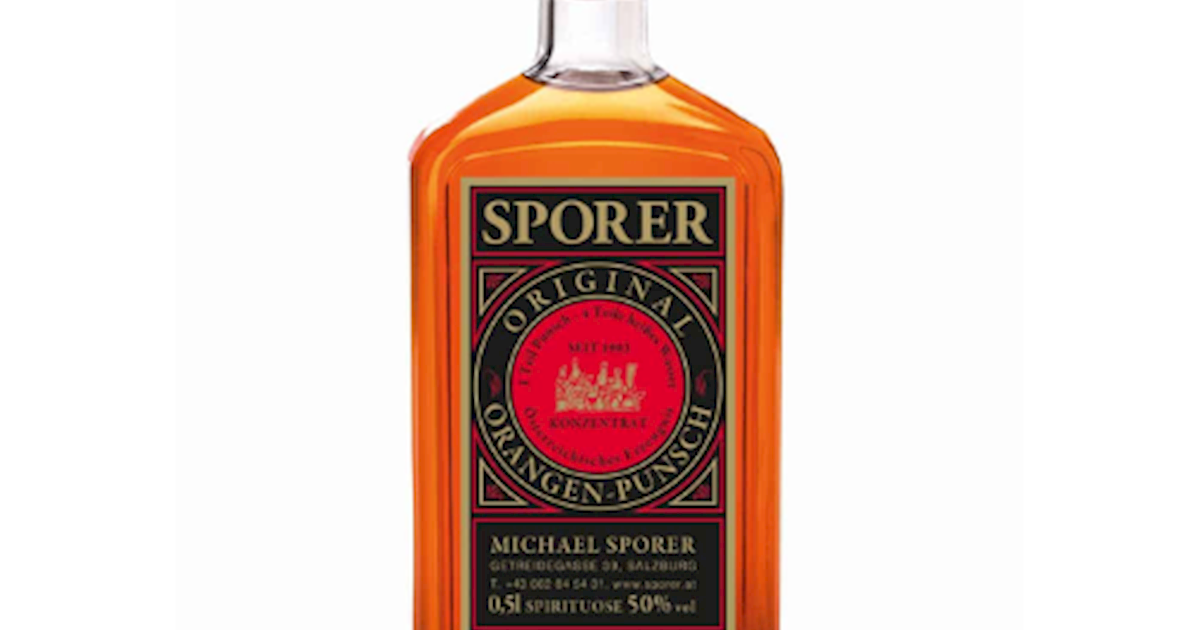 Sporer Likör & Punschmanufaktur Original Sporer Orangenpunsch - Best ...