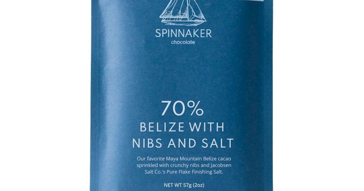 Spinnaker Chocolate 70% Belize with Nibs and Salt - Best Gourmet Products | TasteAtlas