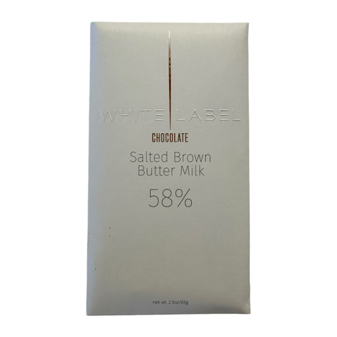 White Label Chocolate 58% Salted Brown Butter Milk - Best Gourmet ...