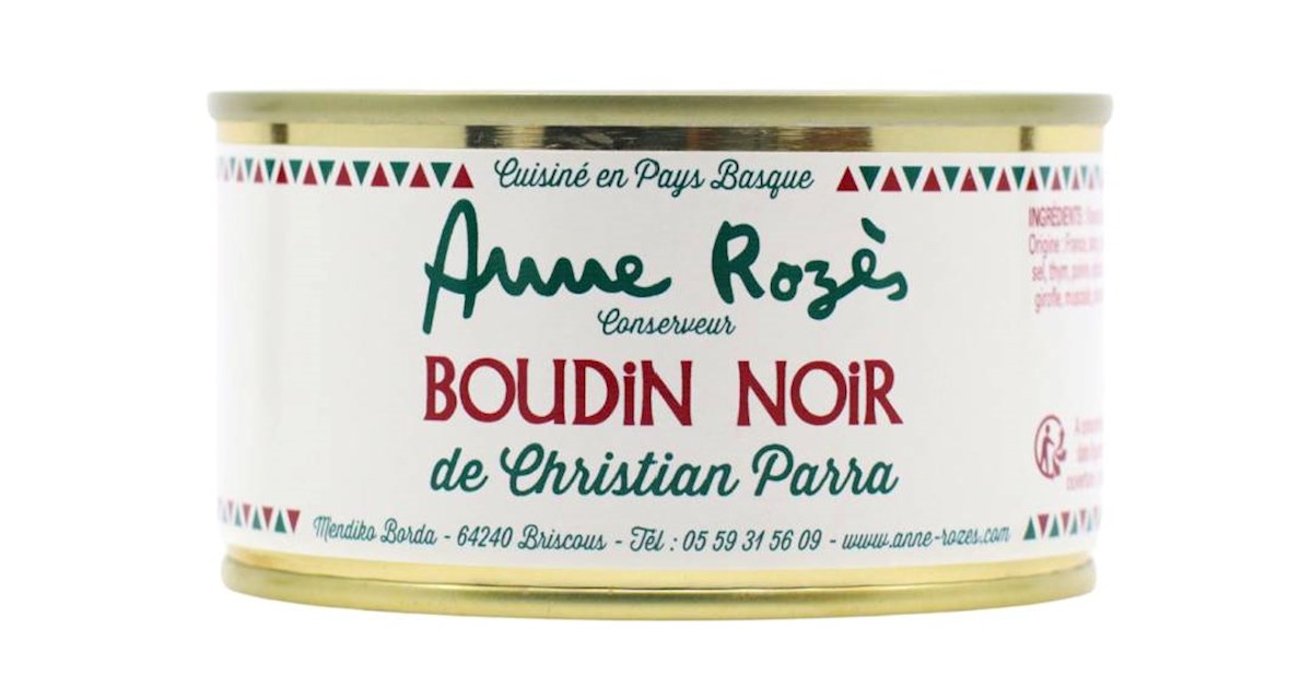 Conserverie Anne Rozès Boudin Noir de Christian Parra - Best Gourmet ...