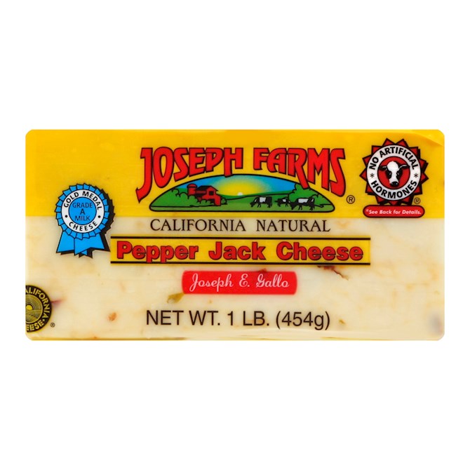 Joseph Farms Cheese Pepper Jack Cheese-monterey Jack W/jalapeno Peppers ...